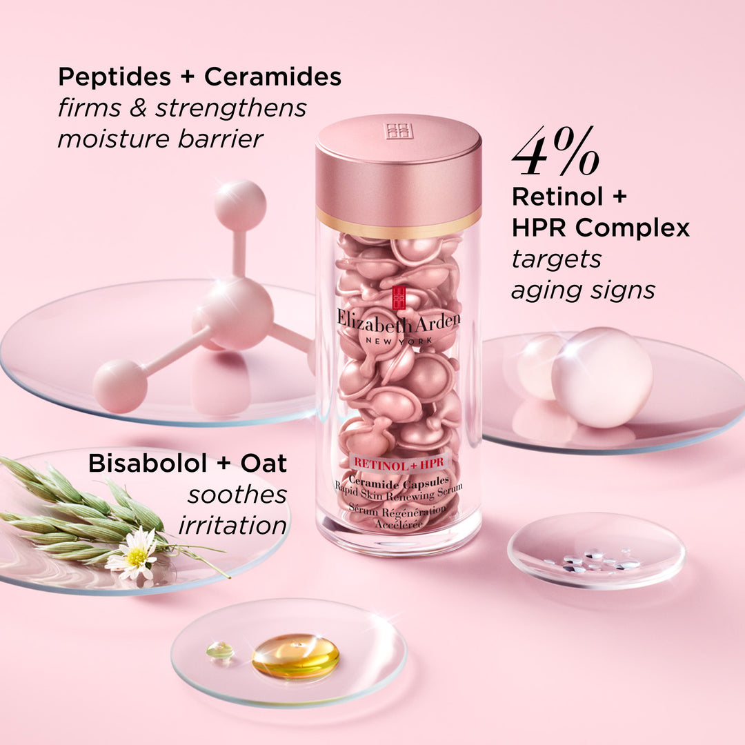 Retinol + HPR Ceramide Capsules Rapid Skin Renewing Serum - Elizabeth ...
