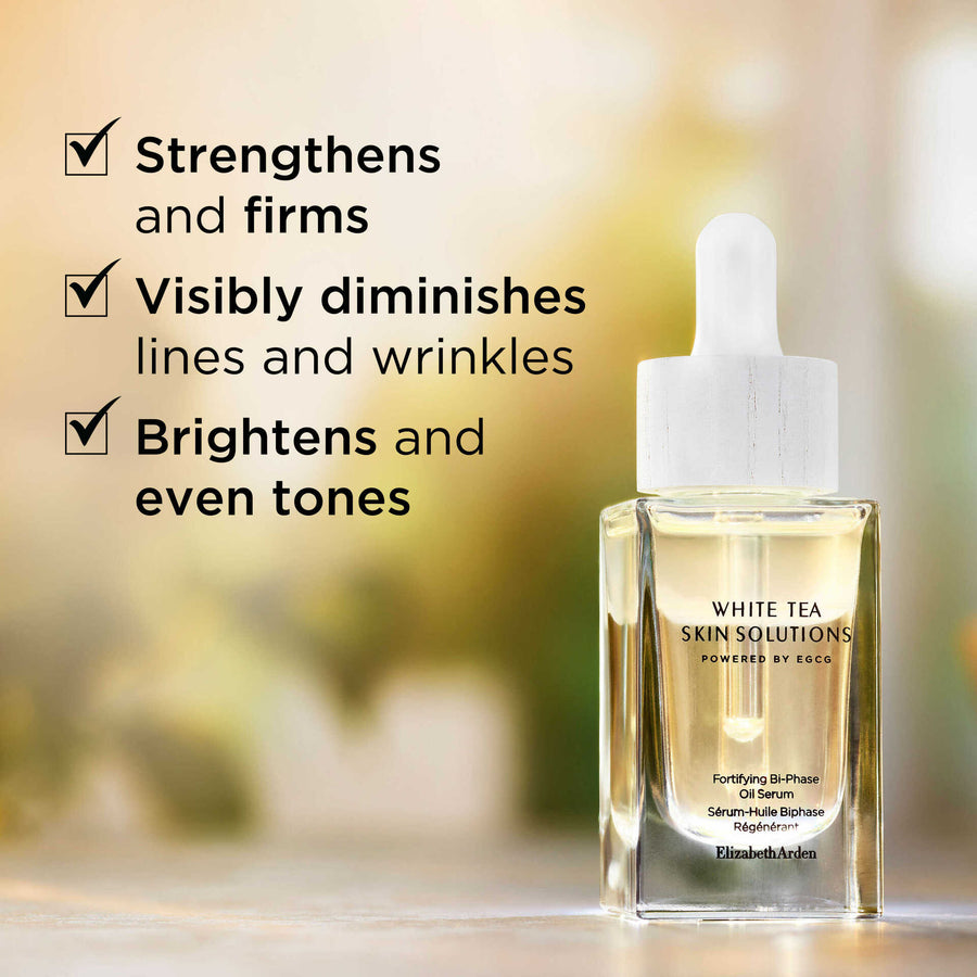 White Tea Skin Solutions Fortifying Bi-Phase Oil Serum | Elizabeth ...